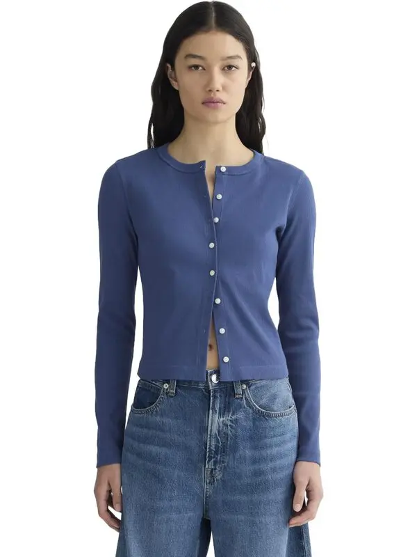 Everlane Selfie Cardigan - Bright Cobalt