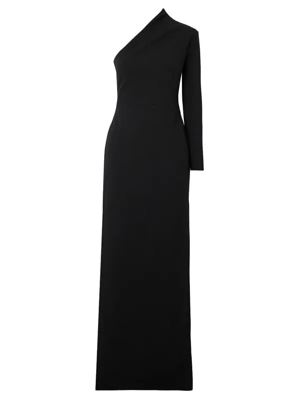 Solace London Joana One-sleeve Gown - Black