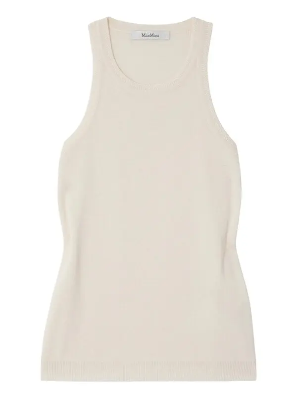 Max Mara Arnes Cotton Tank - Ivory