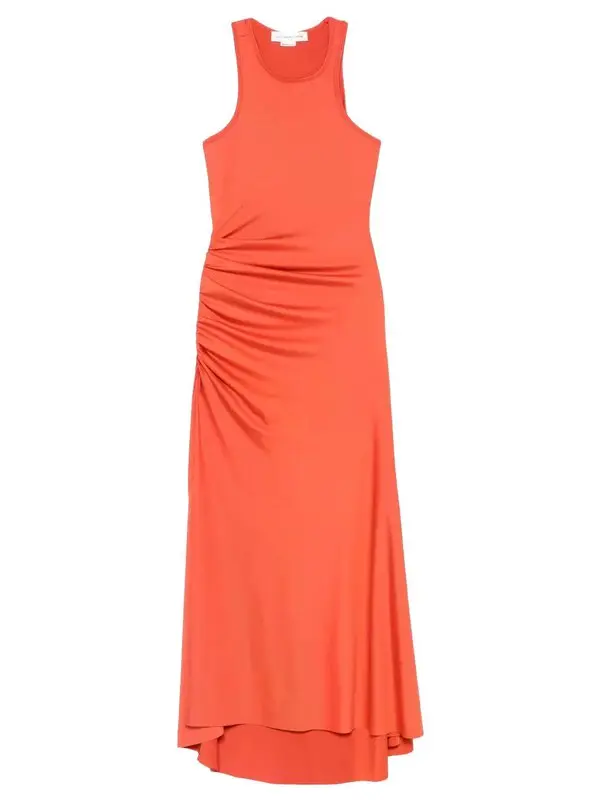 Victoria Beckham Ruched Maxi Dress - Orange