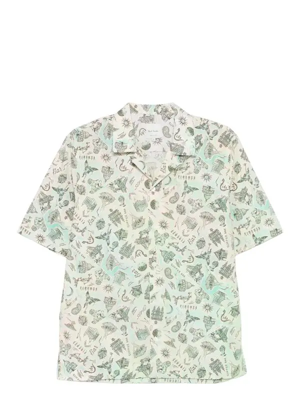 Paul Smith Graphic-print Shirt - Green