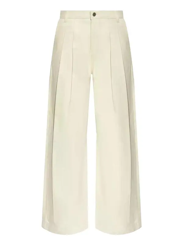 Theory Pleated Palazzo Trousers - White
