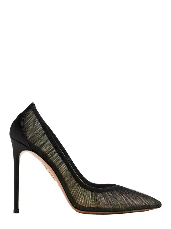 AQUAZZURA 105mm Mesh Pumps - Black