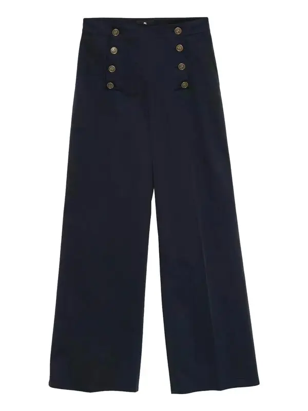 Etro Pegaso Buttons Trousers - Blue