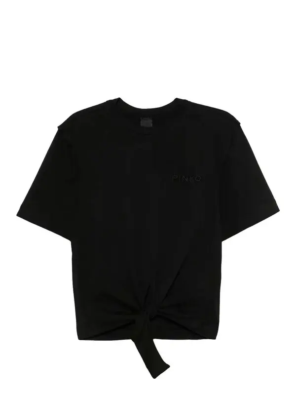 Pinko Tied T-shirt - Black