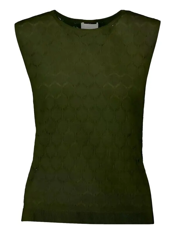 ALLUDE Knitted Top - Green