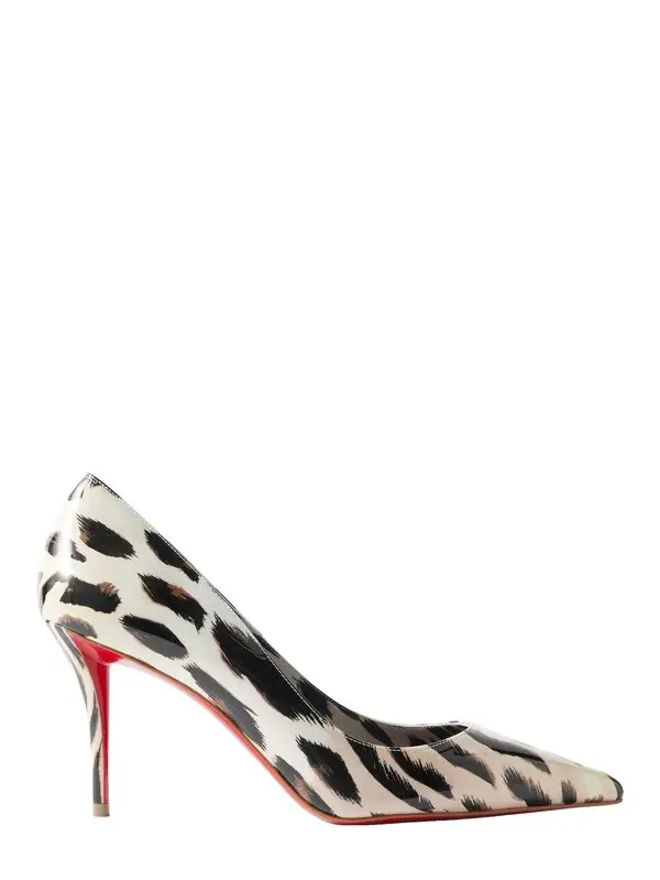 CHRISTIAN LOUBOUTIN Miss Z Gigi 80 Leopard-print Pumps - Animal Print