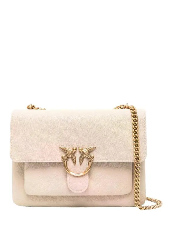 Pinko Love Birds Shoulder Bag - Neutrals