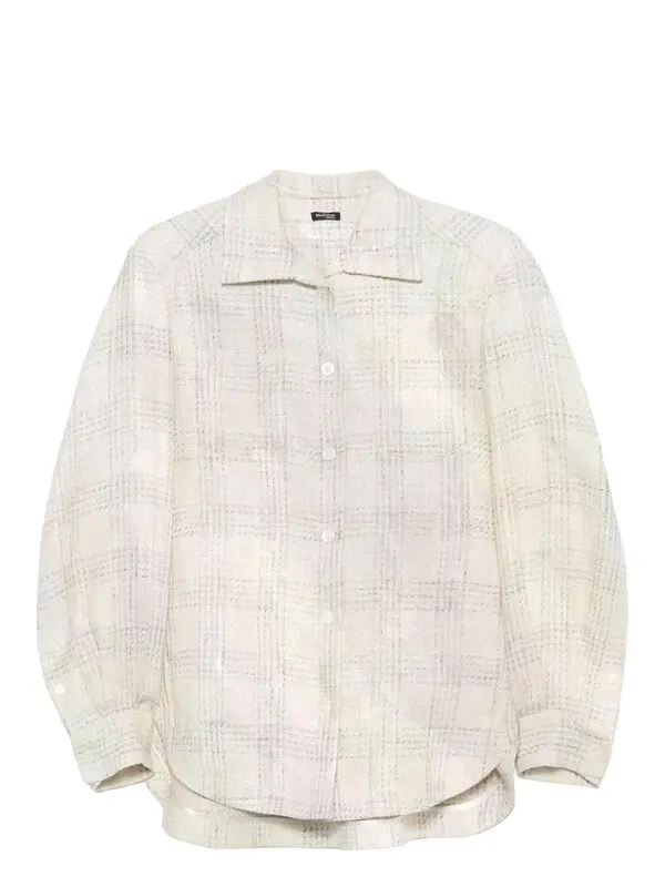 Kiton Checked Overshirt - Neutrals