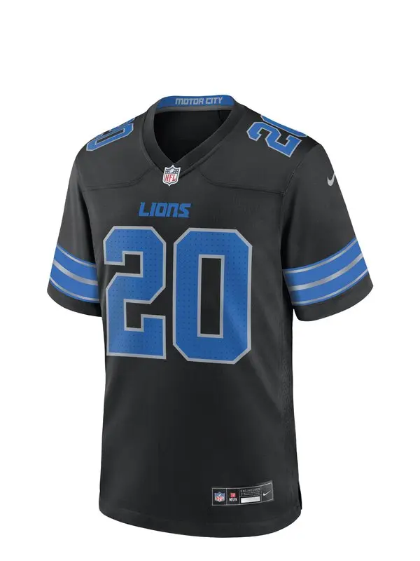 Nike Barry Sanders Detroit Lions Nfl Game Football Jersey - Black