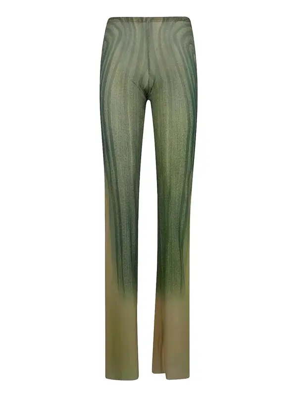 JEAN PAUL GAULTIER Spiral-print Trousers - Blue
