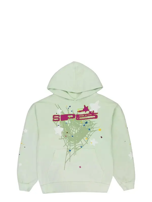 SP5DER Graphic-print Hoodie - Green
