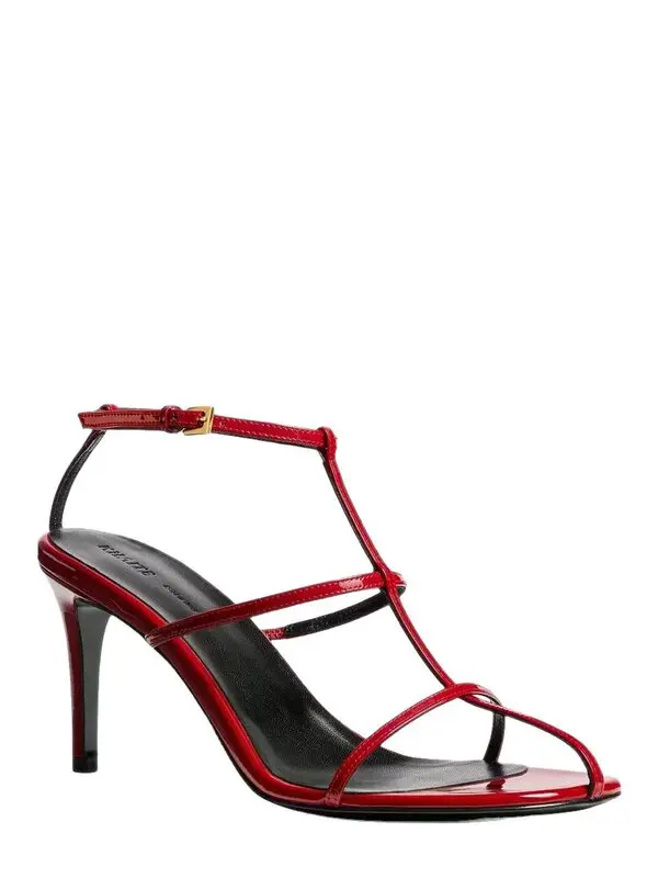 Khaite 75mm Cage Sandals - Red