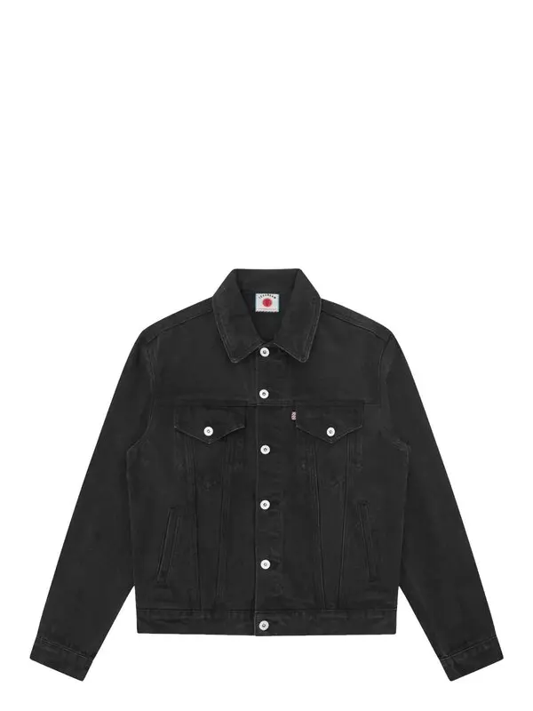 ICECREAM Logo Print Denim Jacket - Black