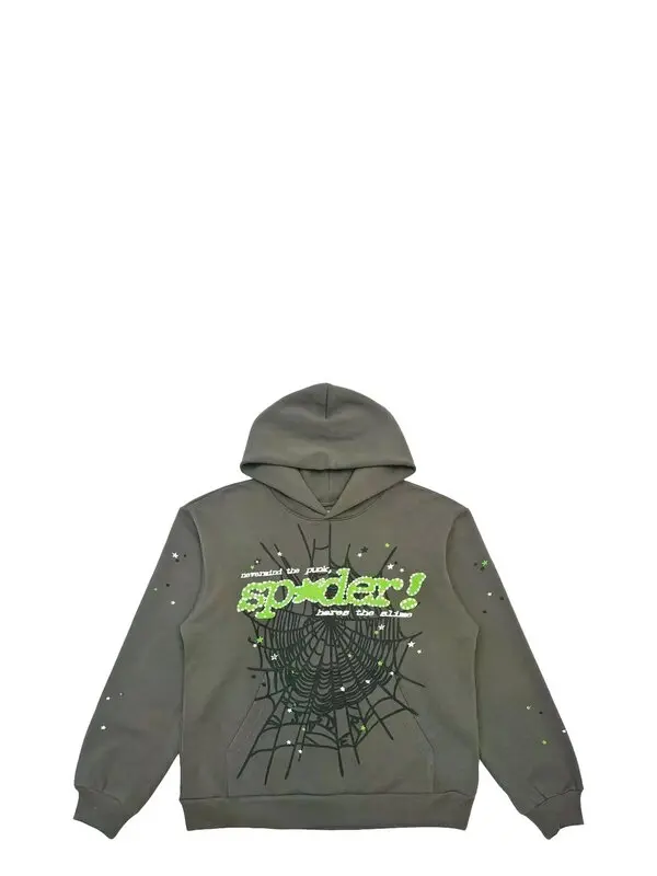 SP5DER Star Web Hoodie - Green
