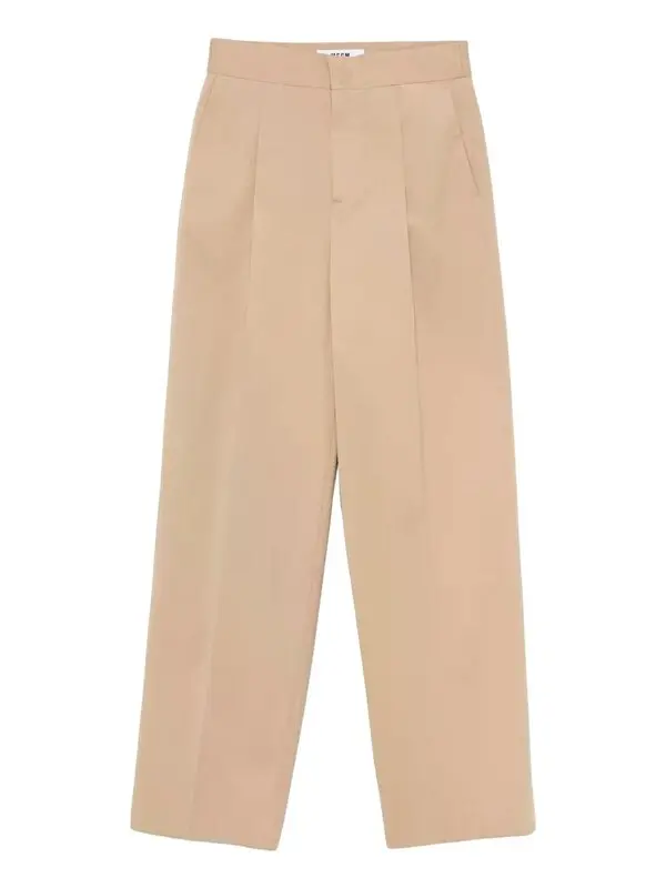 MSGM Pleated Trousers - Neutrals