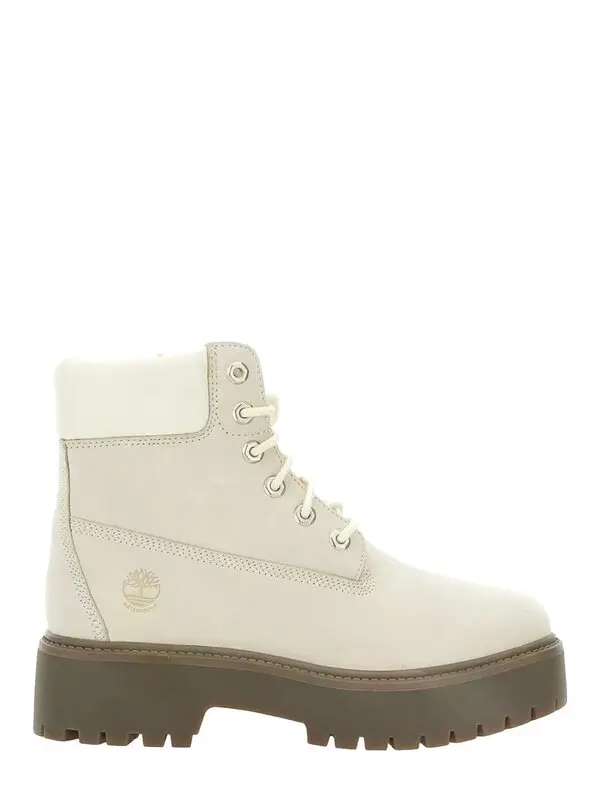 Timberland Leather Boots - White