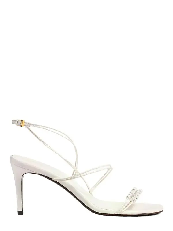 Khaite 75mm Loop Sandals - White