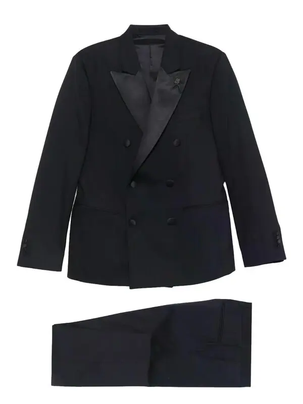LARDINI Double-breasted Suit - Blue