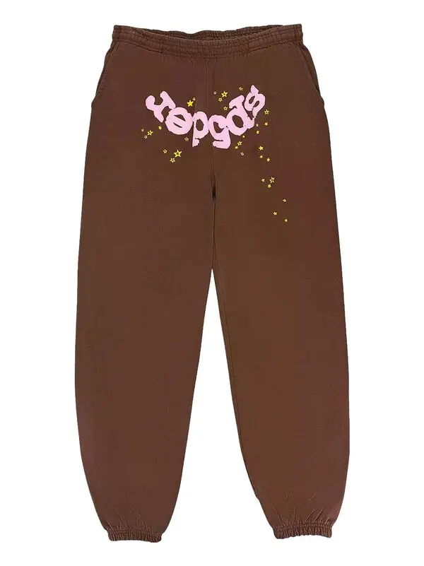 SP5DER Web Track Pants - Brown