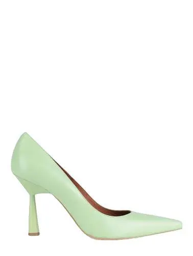 OVYE Pumps In Leather With Spool Heel - Green