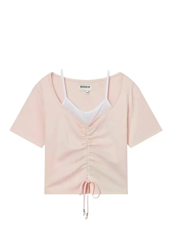 MUSIUM DIV. Layered T-shirt - Pink