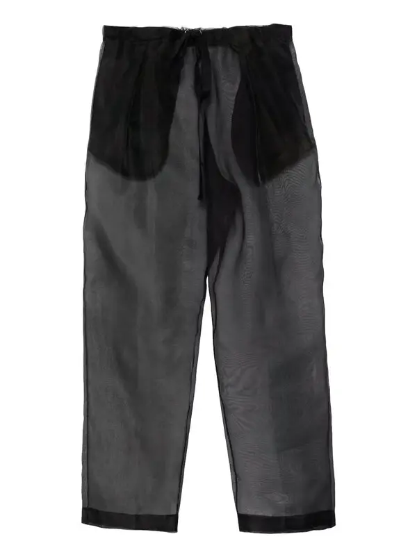 Khaite Silk Trousers - Black