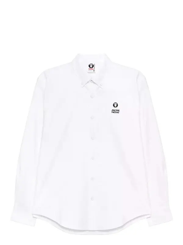 AAPE BY *A BATHING APE® Long Sleeves Shirt - White