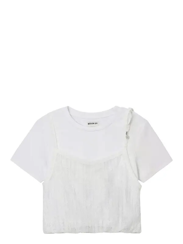 MUSIUM DIV. Layered Top - White