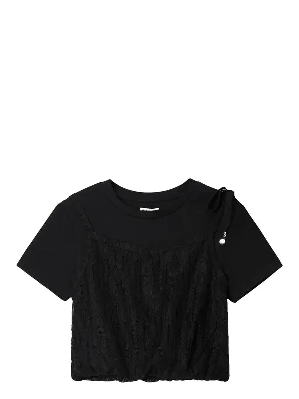MUSIUM DIV. Layered Top - Black