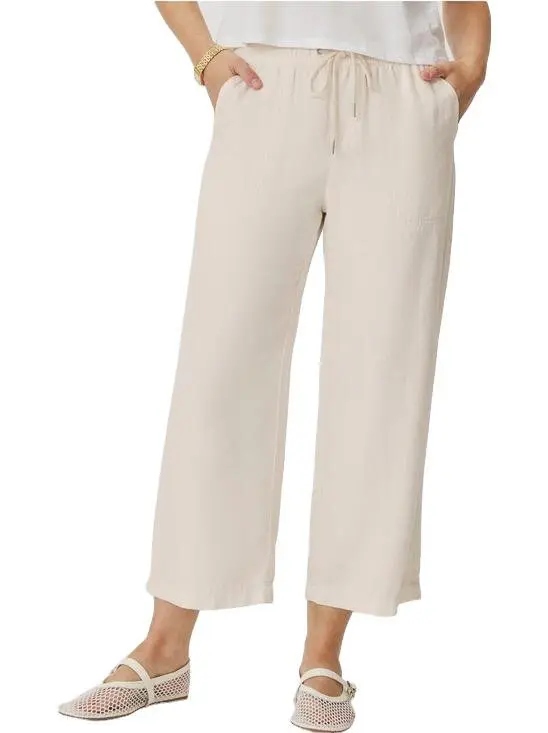 Splendid Angie Cropped Wide-leg Pants - Neutral