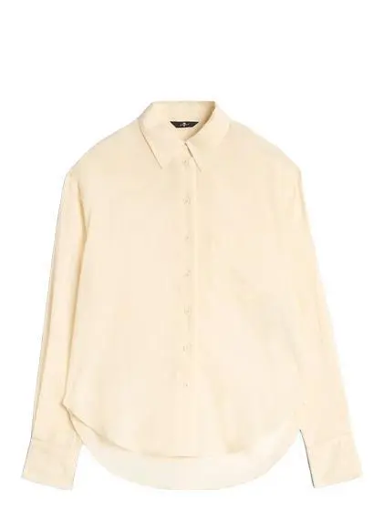 7 For All Mankind Oversize Button-down Shirt - Neutral