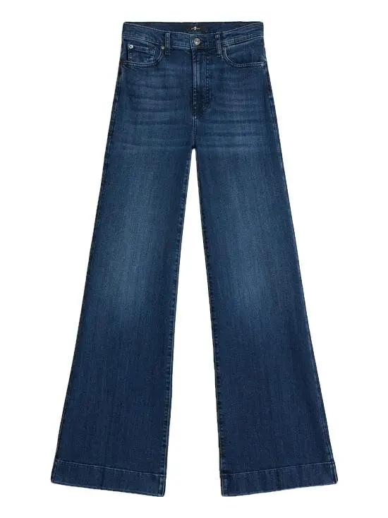 7 For All Mankind Heritage Modern Dojo Wide-leg Jeans - Denim