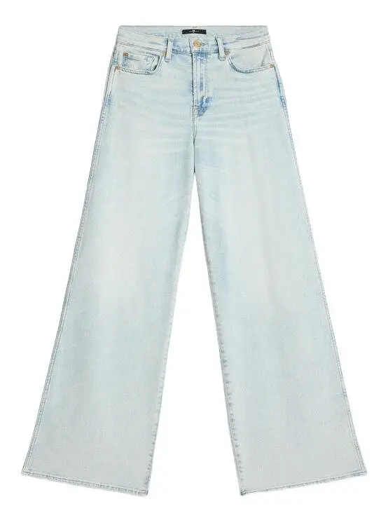 7 For All Mankind Luxe Vintage Lotta Wide-leg Jeans - Blue