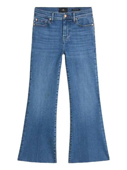 7 For All Mankind Slim Illusion Cropped Dojo - Denim