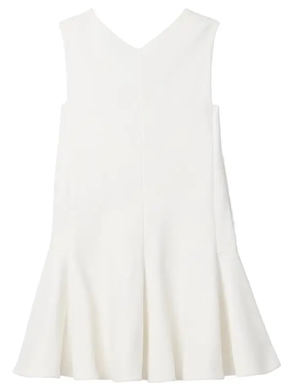 Khaite Mel Crepe Mini Dress - Ivory