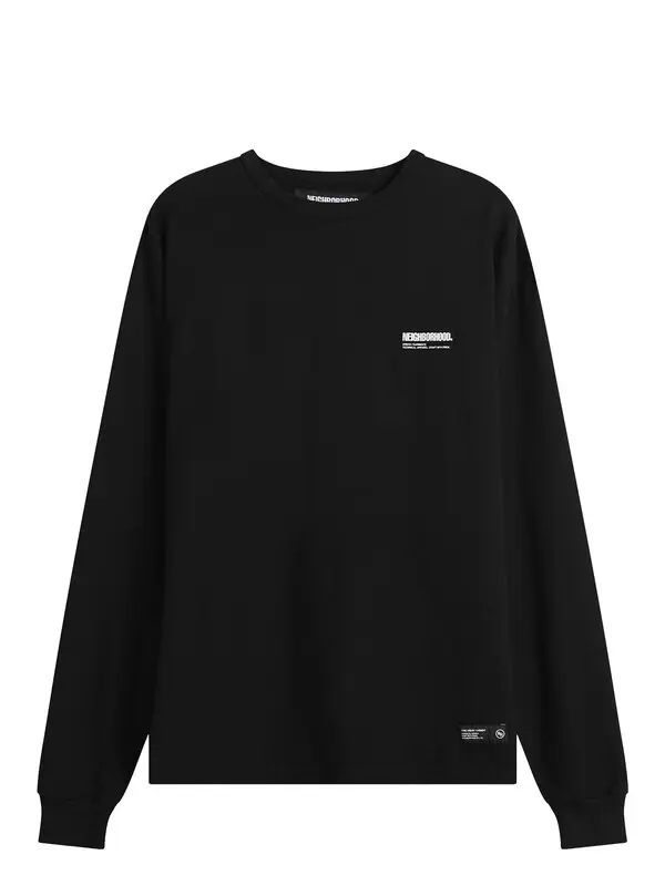 NEIGHBORHOOD Classic Logo Longsleeve T-shirt - Black