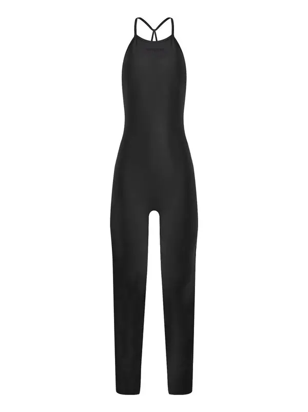 REPRESENT Owners Club Cross Back Unitard - Jet Black