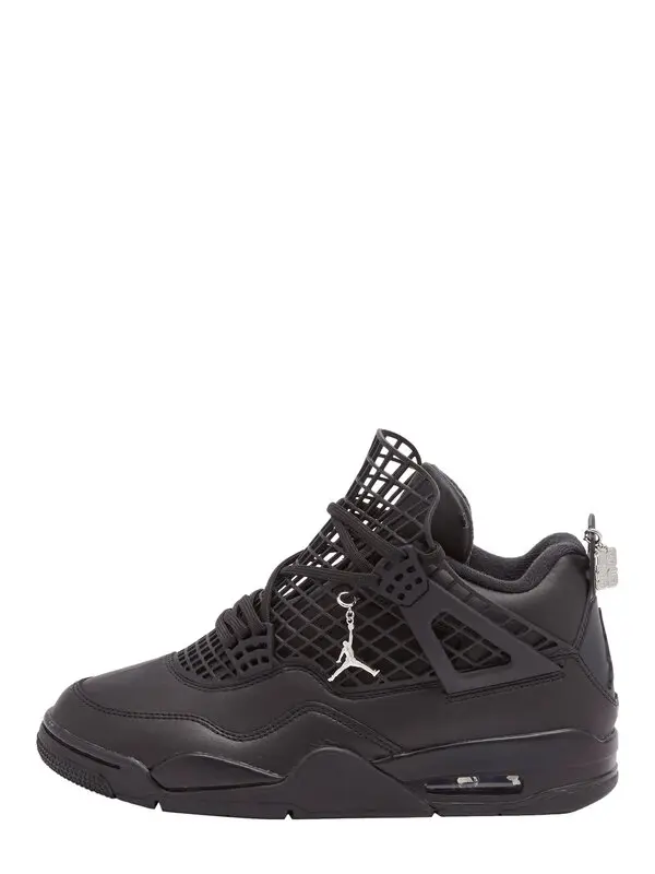JORDAN 4 W Sneaker - Black/black/mtlc Silver