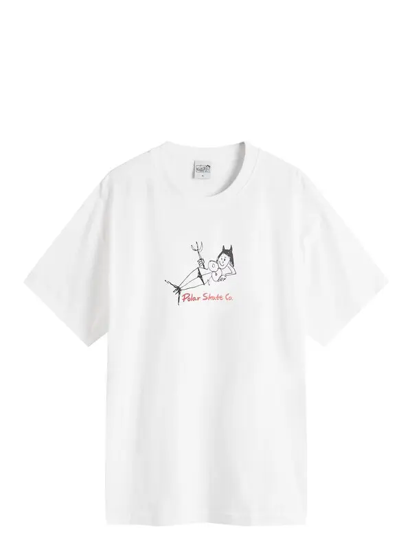 POLAR SKATE CO. Devil T-shirt - White