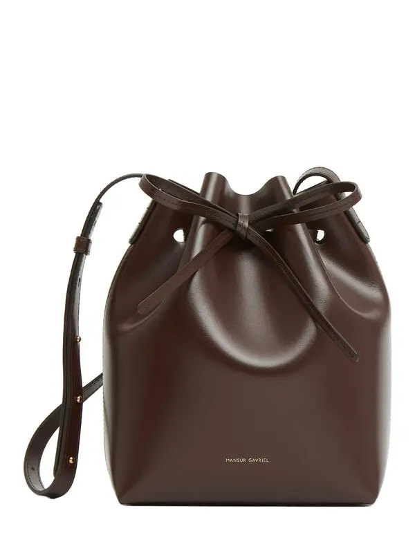 MANSUR GAVRIEL Mini Bucket Bag - Chocolate/warm Grey