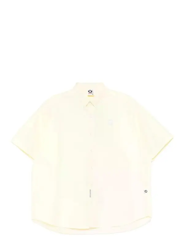 AAPE BY *A BATHING APE® Logo-patch Shirt - Yellow