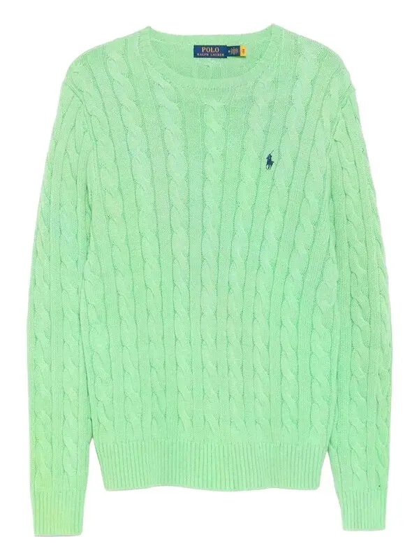 Polo Ralph Lauren Logo Embroidered Sweater - Green