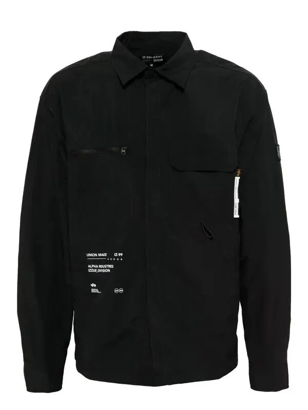 Izzue Utility Shirt Jacket - Black