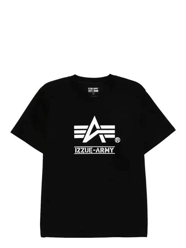 Izzue Logo-print T-shirt - Black