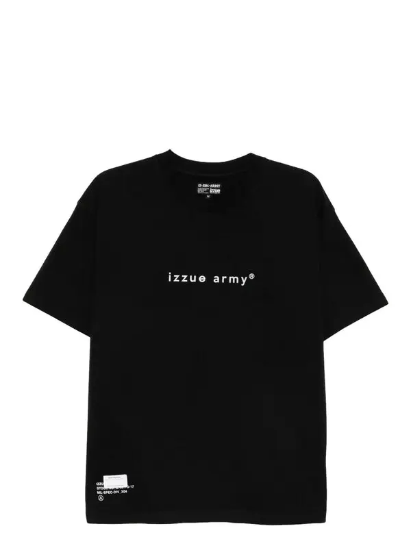 Izzue Logo-print T-shirt - Black