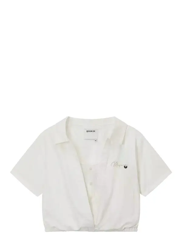 MUSIUM DIV. Logo-embroidered Shirt - White