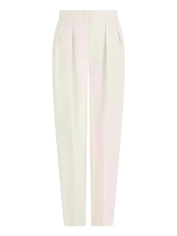 Giorgio Armani Pleated Trousers - White