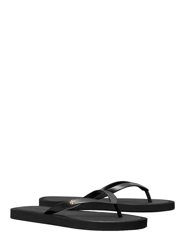 Tory Burch Kira Padded Flip-flop - Perfect Black/gold