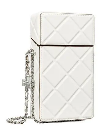 Tory Burch Fleming Phone Crossbody - Blanc